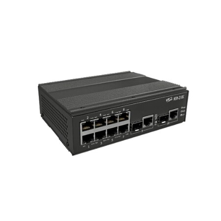 Icp Das Unmanaged 8-Port 10/100 w/2 Ggabit Combo Port Ethernet Switch NSM210C | Zoro